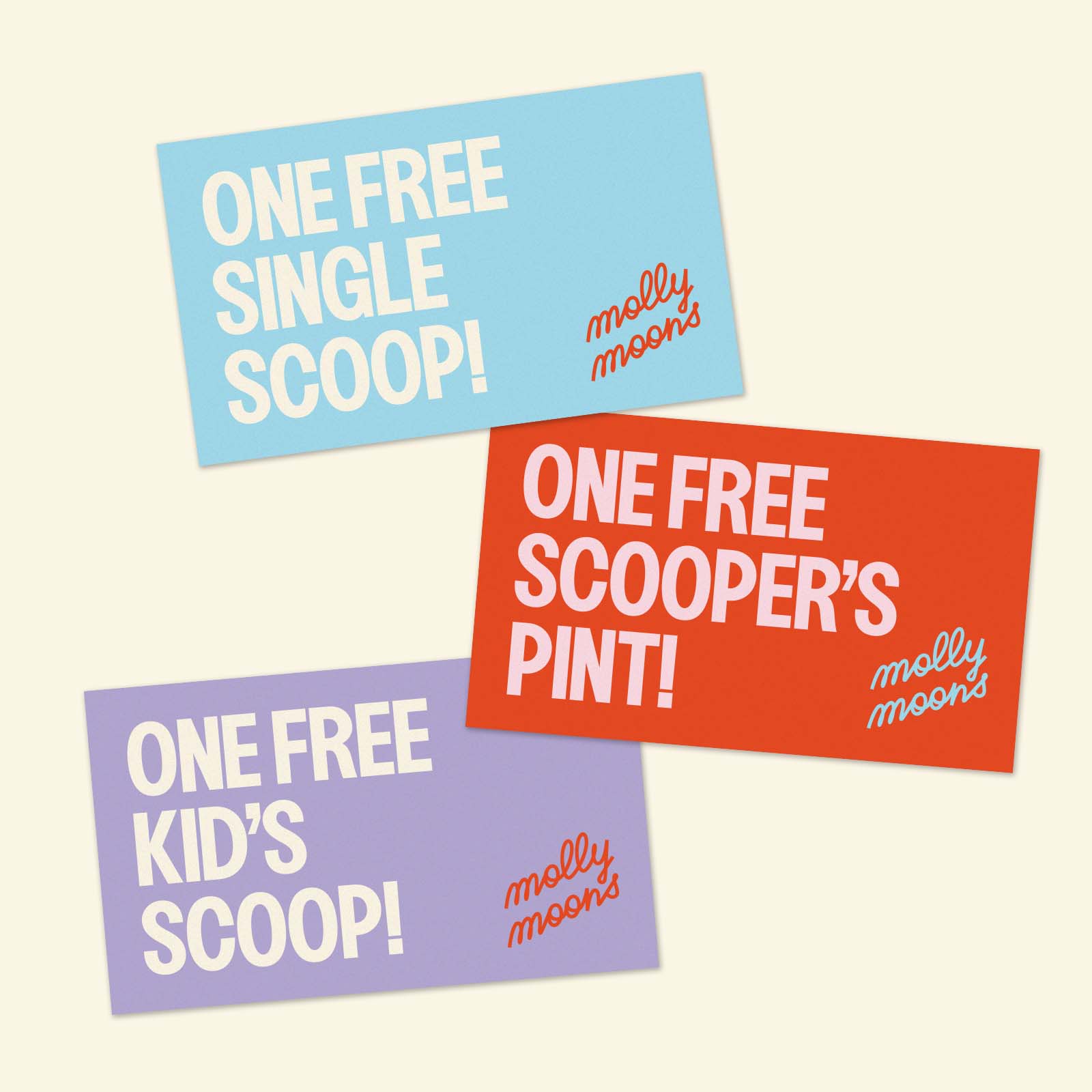 cone & pint cards